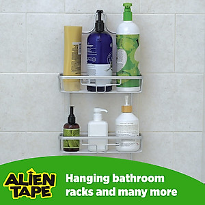 Alientape Strips Double Sided Tape Multipurpose Removable Adhesive Transparent Grip Mounting Strips 48 Pcs Washable Strong Sticky Heavy Duty for Carpet Photo Frame Poster Décor As Seen On TV