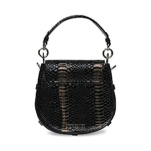Steve Madden womens Steve Madden AUBREEW Saddle Bag, Black, One Size US