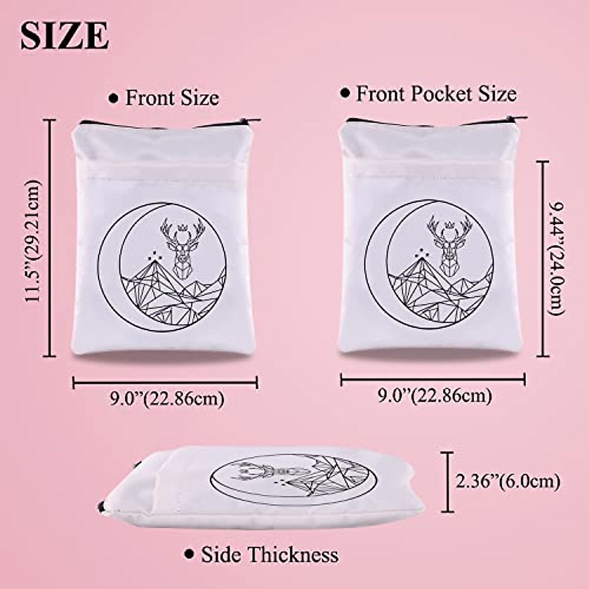 G2TUP Sarah J Maas Book Series Symbols Book Sleeve Sarah J Maas Fan Gift ACOTAR Book Covers Book Lover Gift Zipper Book Protector Bookish Gift (ACOTAR Off W 2.0)