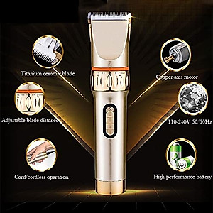 Rechargeable Electric Clippers, Strong Power, Fine Adjustment of The First Five Gears, Large-Capacity Lithium Battery, No Damage to Pets' Skin,01