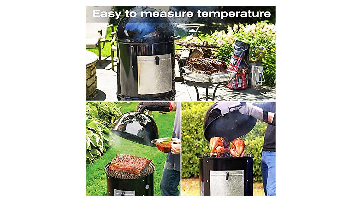 Entsong 4-Pack Thermometer Probe Grommets for BBQ and Weber Smokey Mountain