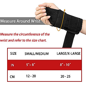 NuCamper Wrist Brace Carpal Tunnel Right Left Hand for Men Women, Night Wrist Sleep Supports Splints Arm Stabilizer with Compression Sleeve Adjustable Straps,for Tendonitis Arthritis Pain Relief (Right Hand-Pink, Small/Medium (Pack of 1))