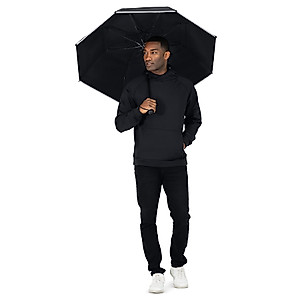 Raingoat Everywhere Commuter Umbrella | 50" Collapsible, Heavy-Duty, Auto Open, Manual Close, Withstand Winds up to 55 MPH