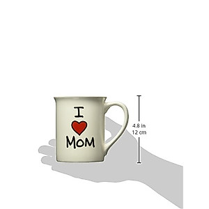 Our Name is Mud “I Heart Mom” Stoneware Mug, 16 oz.