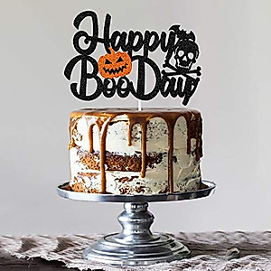 Yvokii Boo Halloween Cake Topper,Pumpkins Cake Topper Boo Halloween Decorations Ghost Halloween Cake Decoration Pumpkins Ghosts Bats Spider Boo Halloween Supplier for Happy Halloween Party