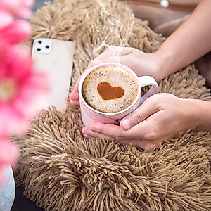 Not a Day Over Fabulous - Funny Birthday Wine Gifts Ideas for Women, Wife, Mom, Daughter, Sister, Aunt, Best Friends, BFF, Coworkers, Her - Pink Marble Mug, Ceramic Coffee Cup