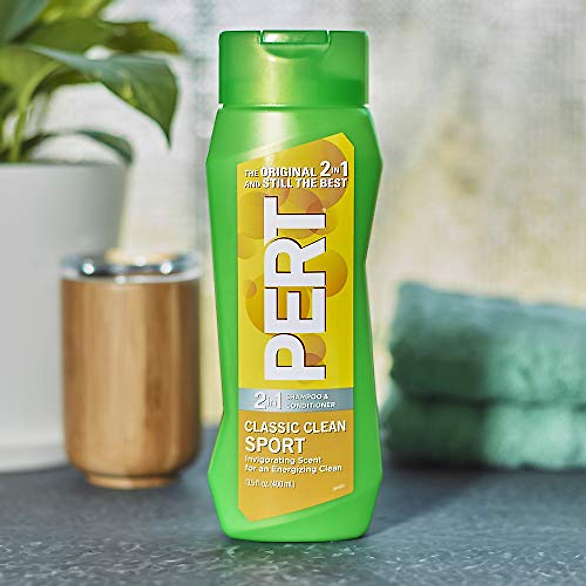 PERT 2-in-1 Classic Clean Sport Shampoo and Conditioner 13.5 Ounce (Pack of 6)