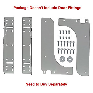 Single Pullout Trash Can for Under Kitchen Cabinets Include Single 35QT Trash Bin Doesn't Include Door Fittings, Bottom-Mount Recycling Bin