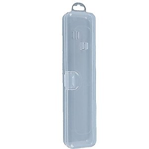 UUYYEO 2 Pcs Travel Portable Toothbrush Storage Case Plastic Dust-Proof Toothbrush Container Toothpaste Box Holder