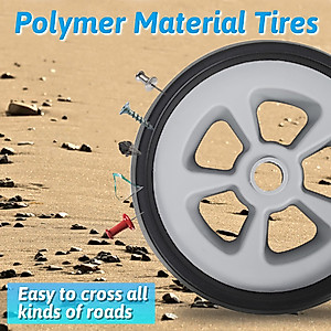 GanFindX Quick-Detachable Stainless Steel Sit on Top Kayak Cart with Puncture-Resistant Wheels Width Adjustable Canoe Trolley, Suitable for Kinds of Kayaks and Canoe with Plug Holes