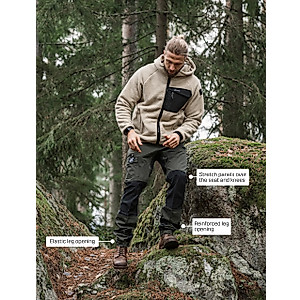 RevolutionRace Men’s Nordwand Pants, Durable Pants for All Outdoor Activities, Forest Green, XL