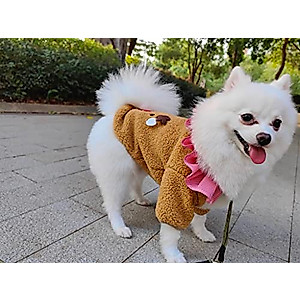 YiQ RiC Christmas Dog Clothes Dog Christmas Jacket Dog Cold Weather Coats New Year Clothes for Dog Pet Shirt Cat Shirt Breathable Puppy Vest Printed Snowman Reindeer Santa Claus Soft Outfit