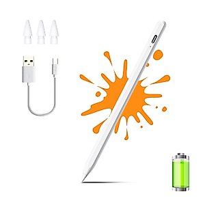 Stylus Pen for iPad with Palm Rejection Stylus Pencil Compatible with iPad Pro 12'3/4/5 Gen and iPad Pro 11'',iPad Mini 6th Gen, iPad Air 3/4/5, iPad Mini 5/6th, iPad 6/7/8th Gen