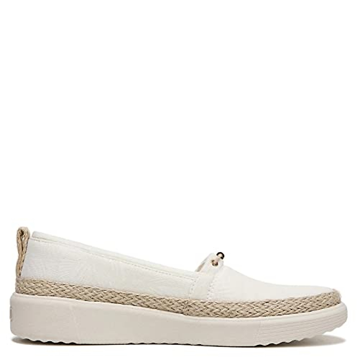 BZees Womens Maui Slip-on Loafer, White, 9 US