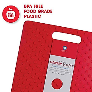 Architec Original Gripper Barboard, 5" by 7", Green, Patented Non-Slip Technology and Dishwasher Safe Cutting Board