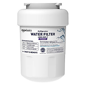 Amazon Basics Replacement GE MWF Refrigerator Water Filter Cartridge - Premium Filtration
