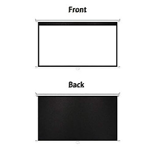 FZZDP Manual Pull Down Projector Screen 120 inch 4:3 Widescreen Retractable Auto-Locking Portable Projection Screen