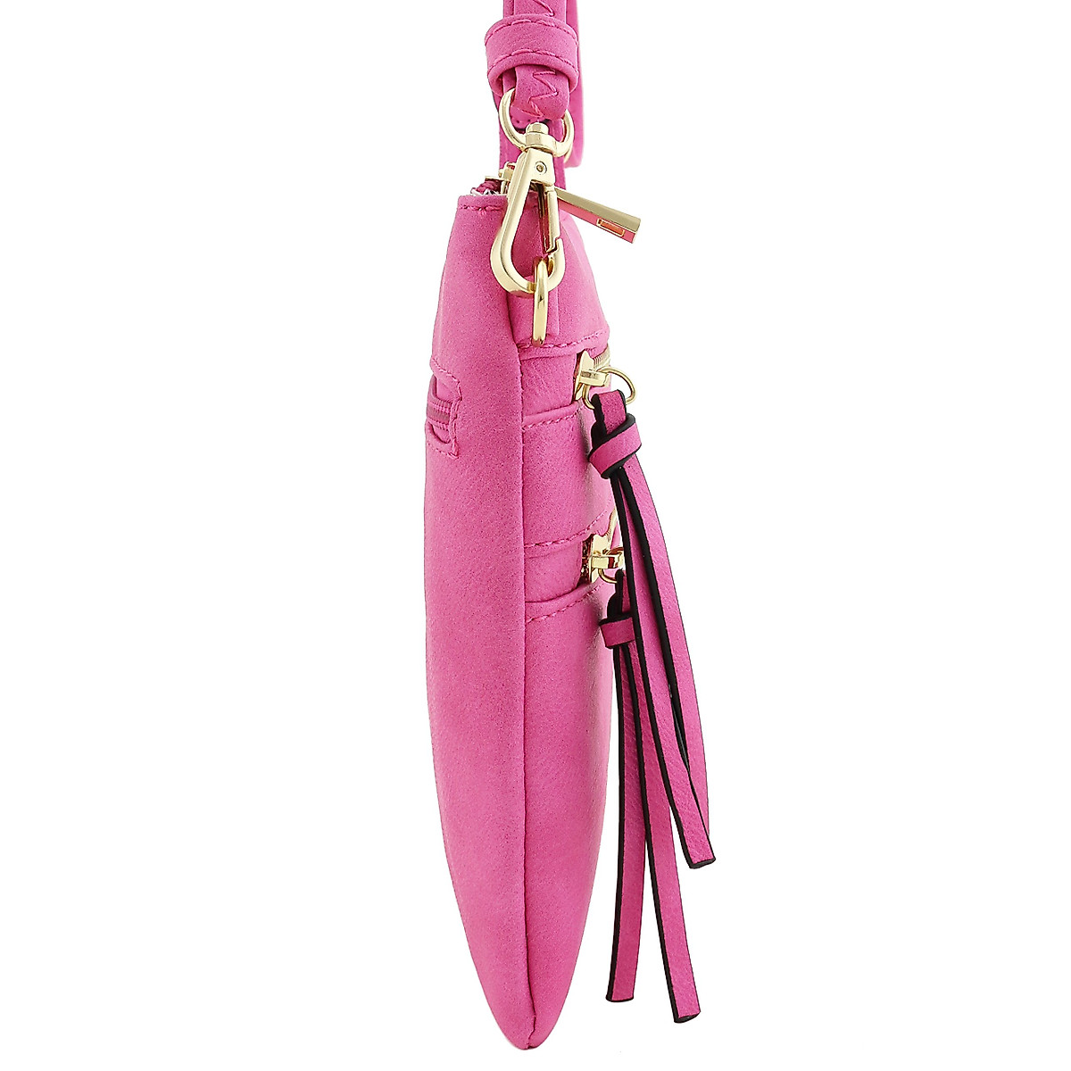 Functional Multi Pocket Crossbody Bag (Fuchsia)