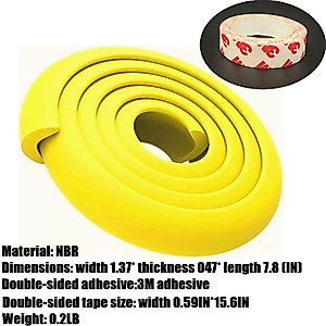 Baby Proof Corners and Edges,Corner Covers Baby Safety Collision Protection in Children's Play Area and Nursing Home Protection for the Elderly(2M)