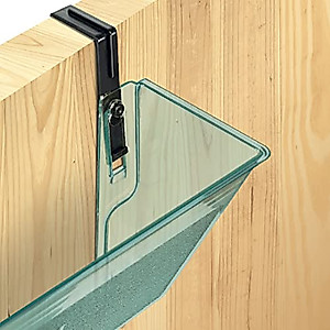 Acrimet Wall Mount Pocket File Organizer Holder (Hangers Included) (Clear Green Color) (3 Pack)