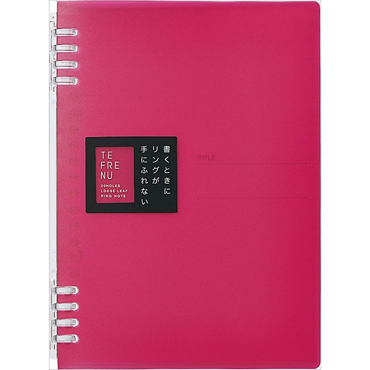 キングジム(Kingjim) KING JIM 9854TTE TEFRENU Ring Notebook, A5, Pink