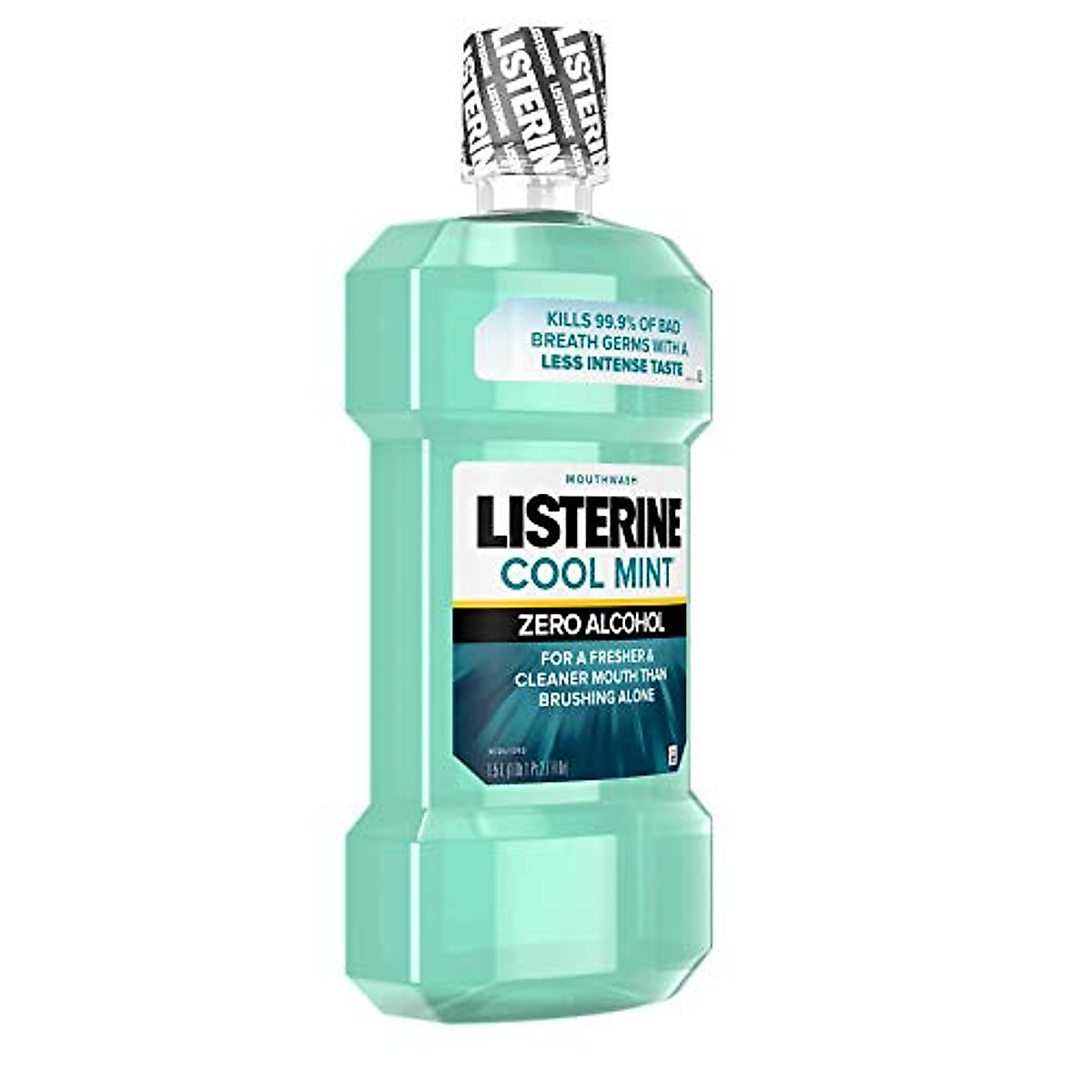 Listerine Zero Mouthwash, Clean Mint, 50.7-Ounce (1.5 L)