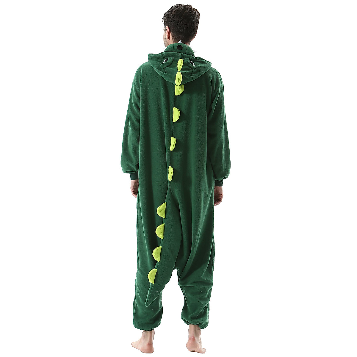 SAMGU Dinosaur Onesie Adult Halloween Christmas Animal Cosplay Costume One Piece Pajamas for Men Women Medium