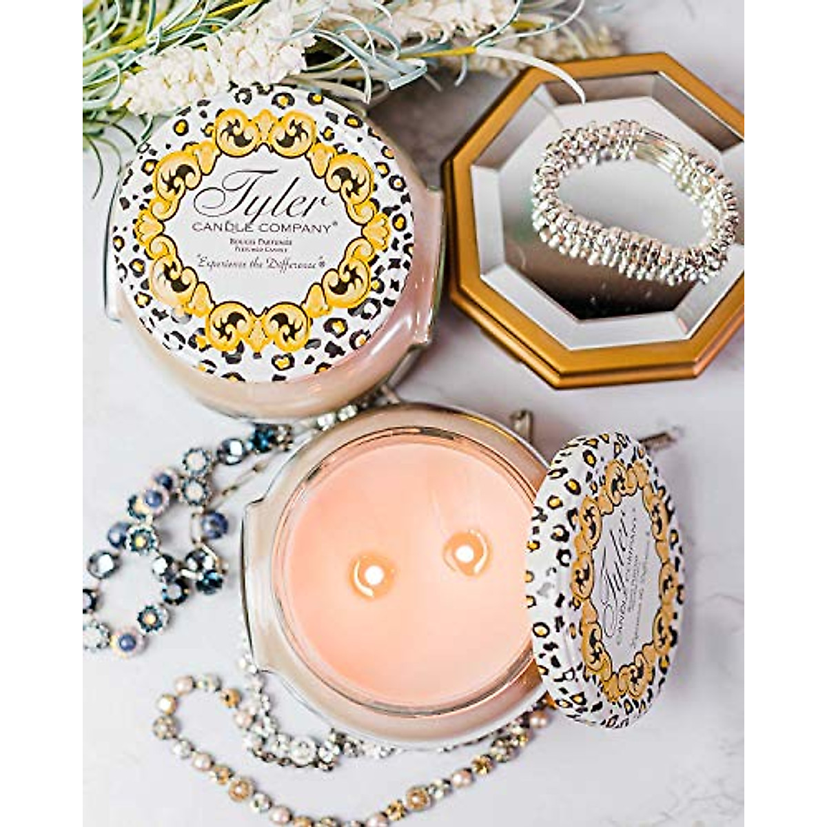 Tyler Candle High Maintenance 2-Pack | 22 oz. Glass Jar Scented Candles | Floral Woody Scents Double-Wick Candles for The Home | Home Fragrance Gift Set Made in USA
