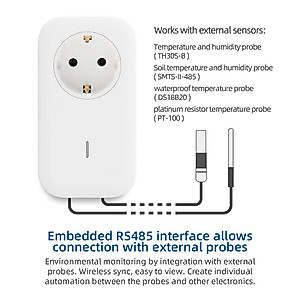 UBiBot Smart Plug WiFi Remote Control Outlet Alexa & IFTTT, Energy Monitoring and Timer Function, No HUB Required, Delayed Switch Supports External Temperature Probe (SP1 WiFi & SIM)
