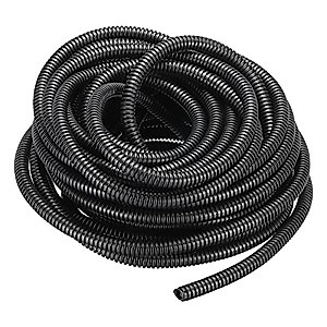 DMiotech 9mmx6mmx10m PP Non-Split Corrugated Tubing Indoor Outdoor Cord Management for Wrap Tidy Office Garden