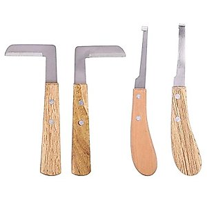 Yosoo Hoof Knife Straight Blade Left Right Handed Trimming Tool Horse Equipment for Cattle Horse Use