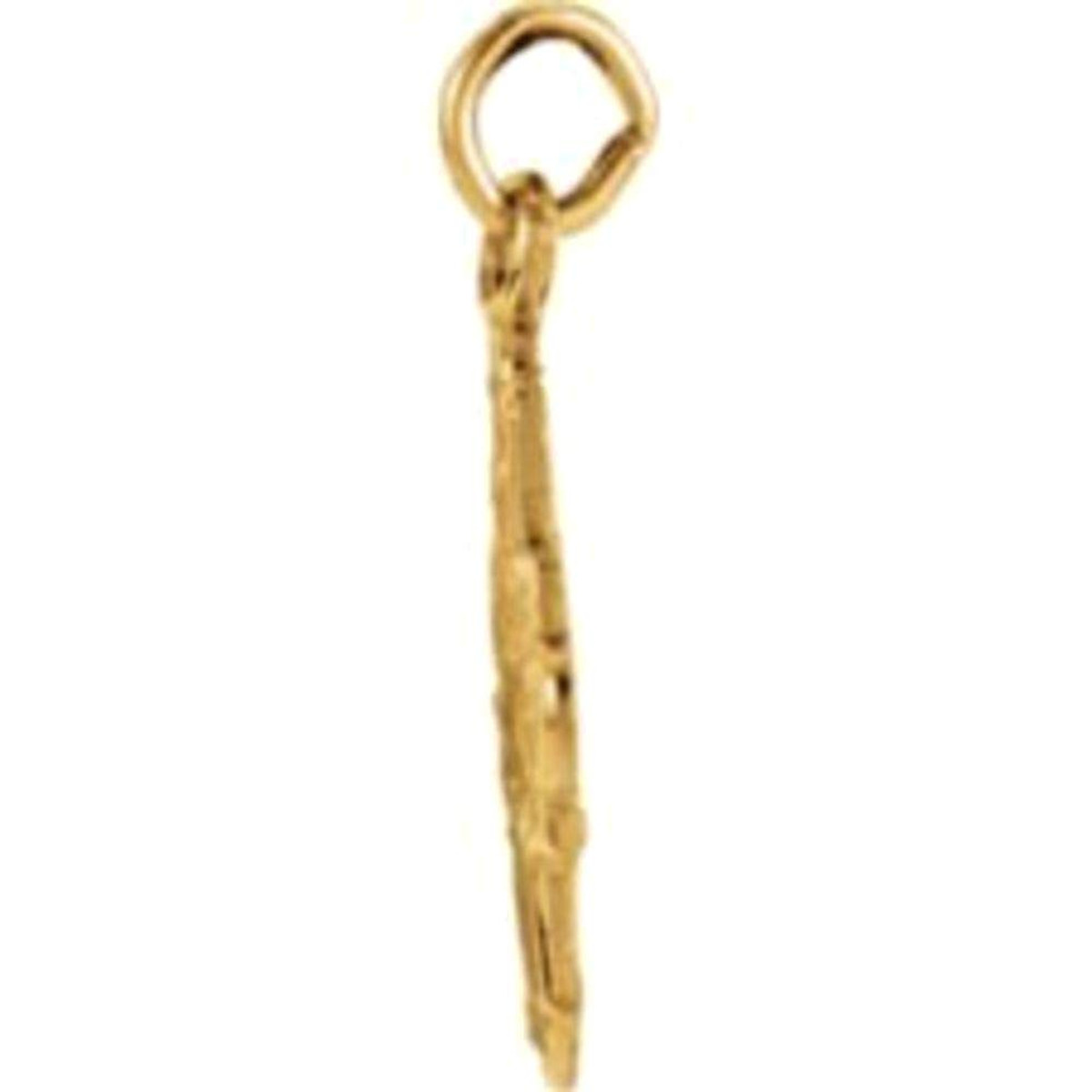 Bonyak Jewelry 14k Yellow Gold 12x12 mm Four-Way Cross Medal (Petite Size)