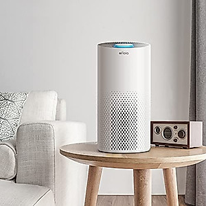 Afloia Air Purifiers for Home Large Room, H13 True HEPA Air Purifier for Bedroom 22 dB, Air Cleaners Remove 99.97% Pet Dander, Allergies, Dust, Pollen, Smoke, Odor, 7 Color Light, KILO White