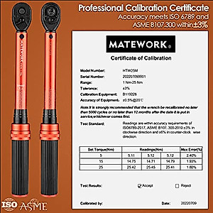 1/4 Inch Drive Click Torque Wrench, 27 PCS Bike Torque Wrench Set Double Scale (1-25Nm/8.9-221.3lb.in), 0.1Nm High Precision with Bit Sockets, 3/8 Adapter, Extension Bar, for Bicycle Maintenance