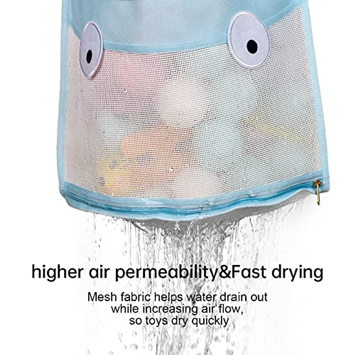 Tudikir Baby bath toy holder Bath Toy Organizer,bath toy storage for tub,Corner Hang Suspension Bath Toy Holder Large Capacity Multi Use Corner Shower,bath toy storage-Quick Drying