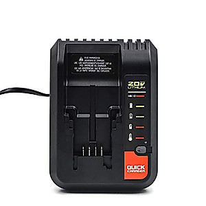 20V MAX Lithium Battery Quick Charger PCC692L Compatible with Porter-Cable 20V Battery PCC680L PCC685LP