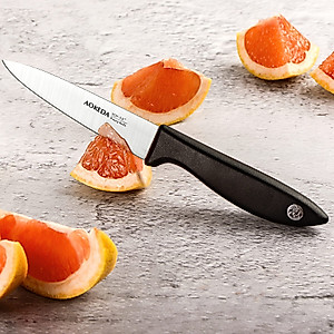 Kitchen Knife Set,Knife Sets for Kitchen with Block and Sharpener，15 Pcs High Carbon Stainless Steel Block Knife Set and 6 Steak Knives