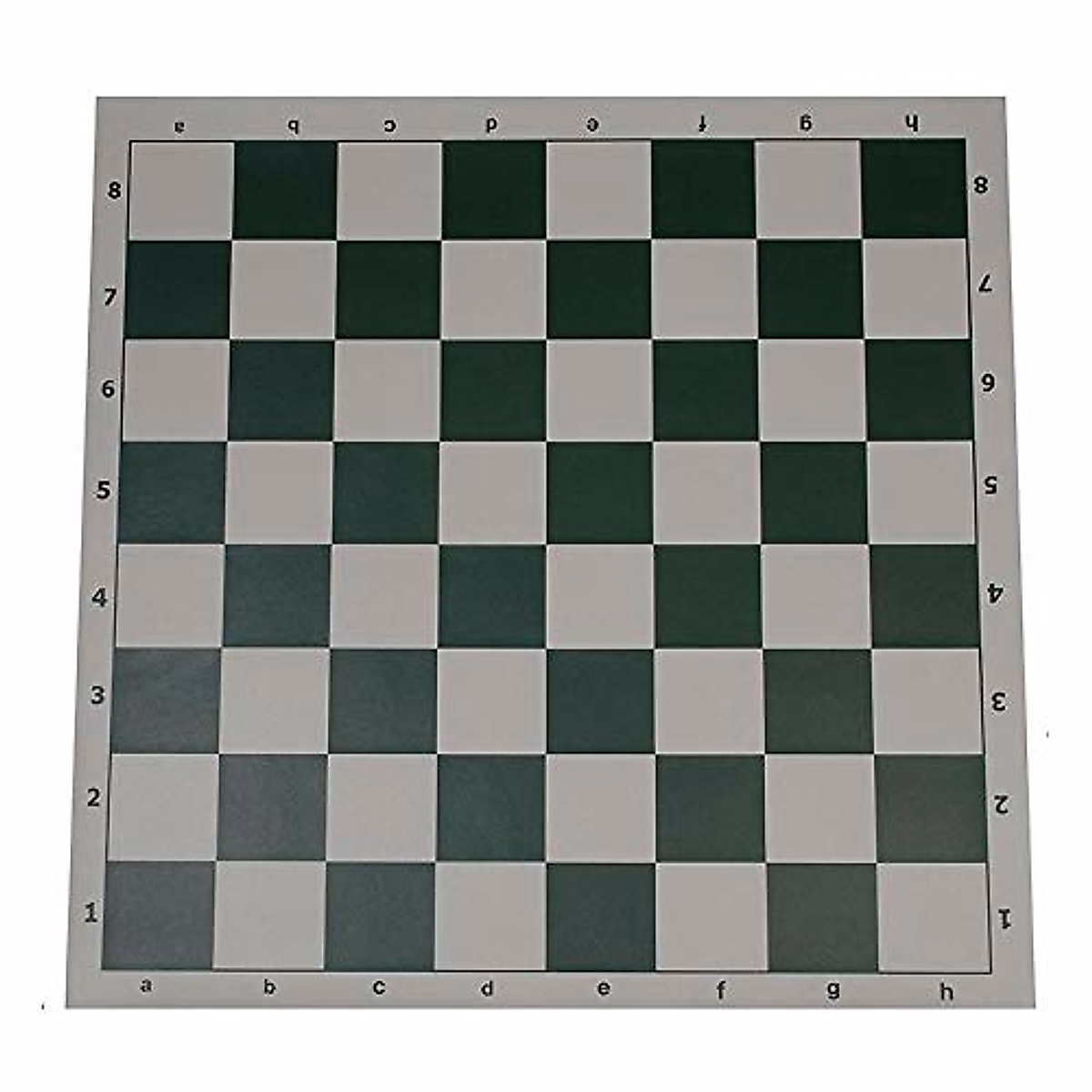 FIBVGFXD Chess Solid Wood Set, Chess Set for Adults, Tournament Chess Set, 90% Plastic Filled Chess, Pieces and Green Roll-up Vinyl Chess Board Game (43x43cm)