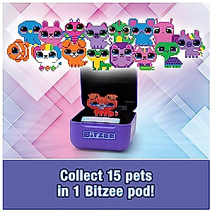 Bitzee, Interactive Toy Digital Pet and Case with 15 Animals Inside, Virtual Electronic Pets React to Touch, Kids Toys for Girls and Boys