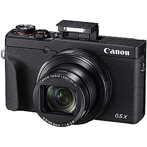 Canon PowerShot G5 X Mark II Digital Camera (3070C001) + 2 x 64GB Memory Card + 3 x NB13L Battery + Corel Photo Software + Charger + Card Reader + LED Light + Bag + More (Renewed)