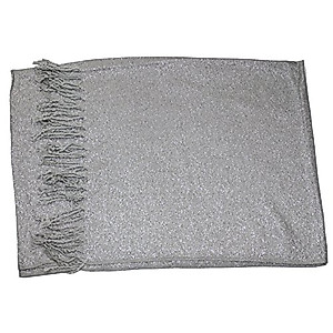Ted and Jack - Dreams of Stardom Sparkling Metallic Pashmina Scarf in Silver