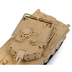 DS. DISTINCTIVE STYLE 1/48 Scale Metal Tank Model M1A2 Abrams Main Battle Tank Toy Plastic Model with Sound and Light