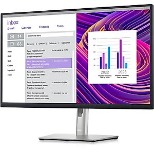 Dell P2723DE 27" QHD WLED LCD Monitor - 16:9 - Black, Silver (Renewed)