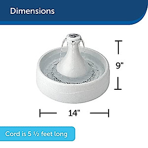 PetSafe Drinkwell 360 Multi Pet Drinking Fountain - Customizable Automatic Water Dispenser for Cats and Dogs - 128 oz Fresh, Filtered Water Capacity for Healthy Pets - Filter Included