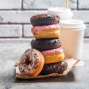 Silicone Donut Molds 2 Pack Non-Stick Silicone Donut Pan 6 Cavity Food Grade Baking Molds for Cake Donut Biscuit Bagels Muffins Blue+Pink