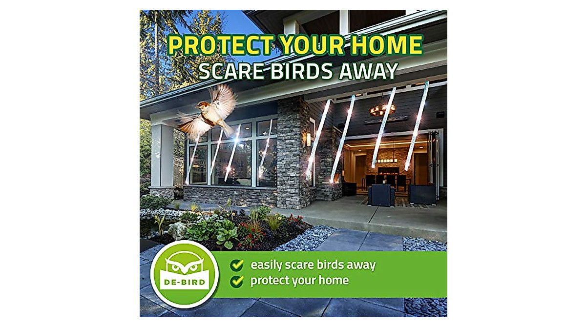 De-Bird Scare Tape - Effective Outdoor Bird Deterrent Solution