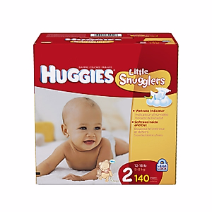 Huggies Little Snugglers Size 2 Giant Pack, 140 Count