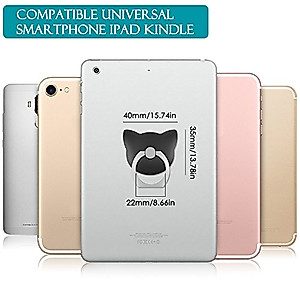 4 Pack Cell Phone Ring Stands, DanziX Universal Finger Grip Holders Compatible with iPhoneX 8 7 Plus 6 6S 5 5C 5S Ipad, Samsung Galaxy S8 S7 Edge, Smartphone,Tablet- Rose Gold, Gold,Silver,Black