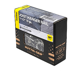 Huttig-Grip 1-1/2 inches Joist Hanger Nail 10 Gauge Bright Finish, 1 lb Pack of 165 Nails