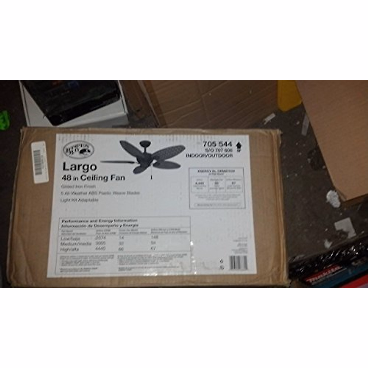 Largo 48 In. Outdoor Gilded Ir 15"h x 48"w x 15"d Gilded Iron